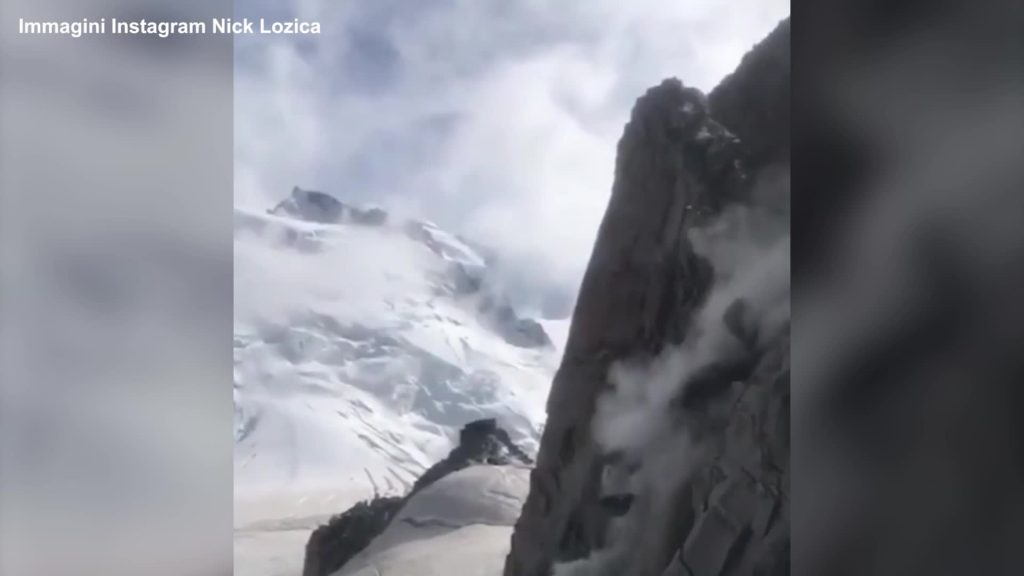 Maxi frana su Monte Bianco, 'blocchi di roccia grandi come case ...